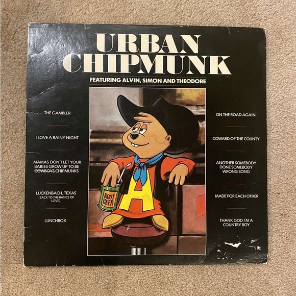 Other | Rare Urban Chipmunks Album W Poster Rca Records Afl1427 80s Pop ...